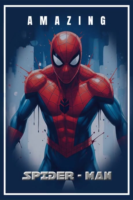 Plantilla de Amazing Spider-man Poster | PosterMyWall