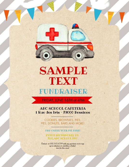 Ambulance Theme Flyer Flyer (us Letter) Template | PosterMyWall