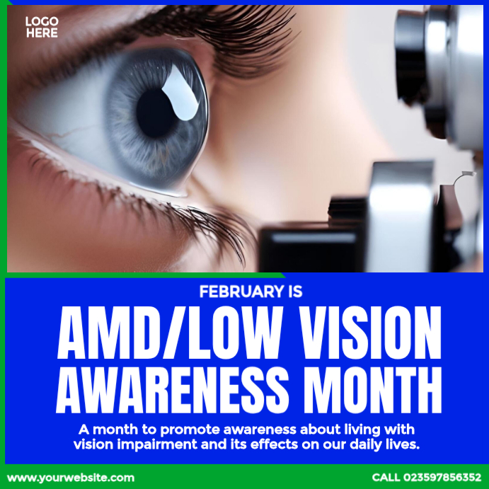 Plantilla de AMD Low Vision Awareness Month | PosterMyWall
