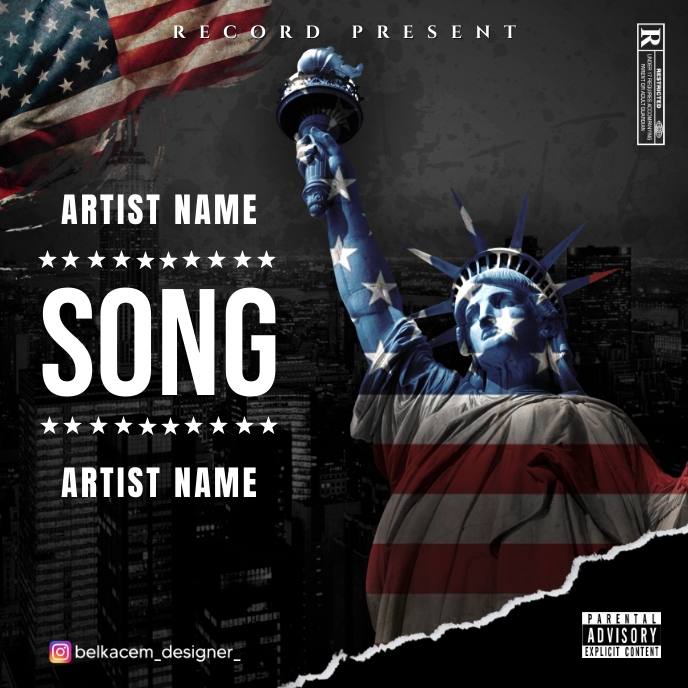 america album cover Template | PosterMyWall