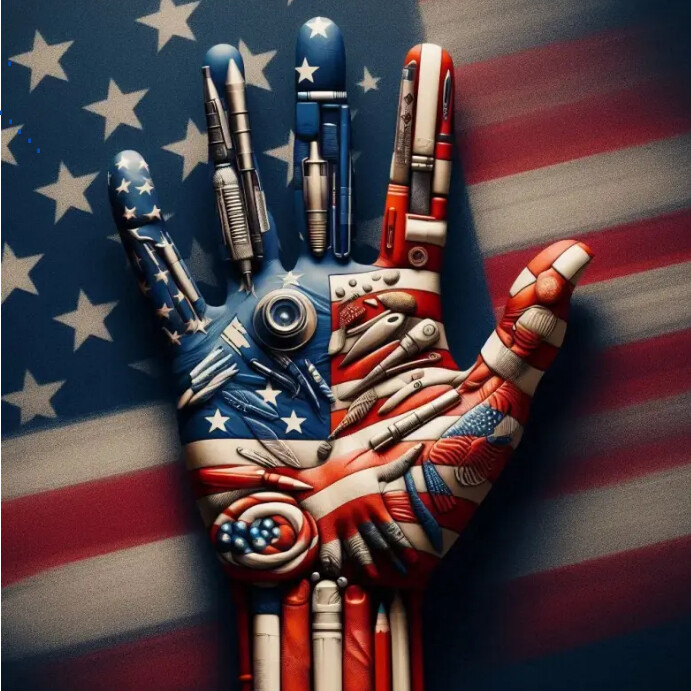 America flag Template | PosterMyWall