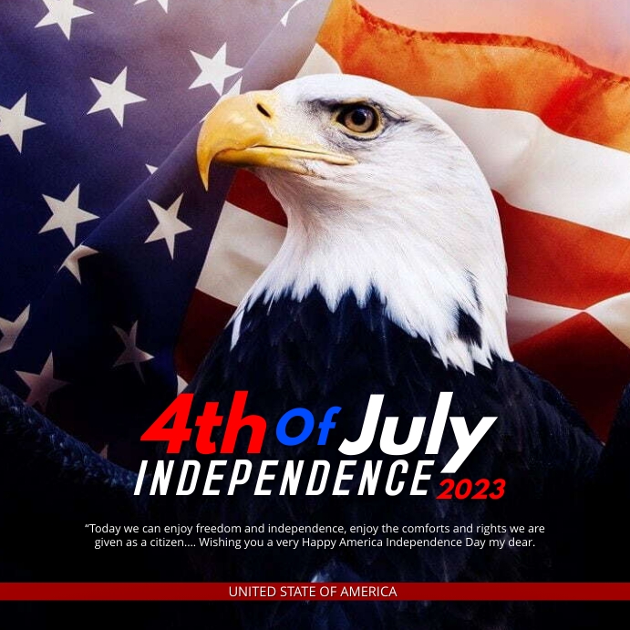 Copy of america indepence day greetings card | PosterMyWall