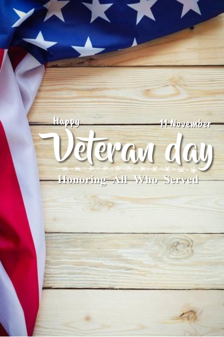 america veterans day template & poster design | PosterMyWall