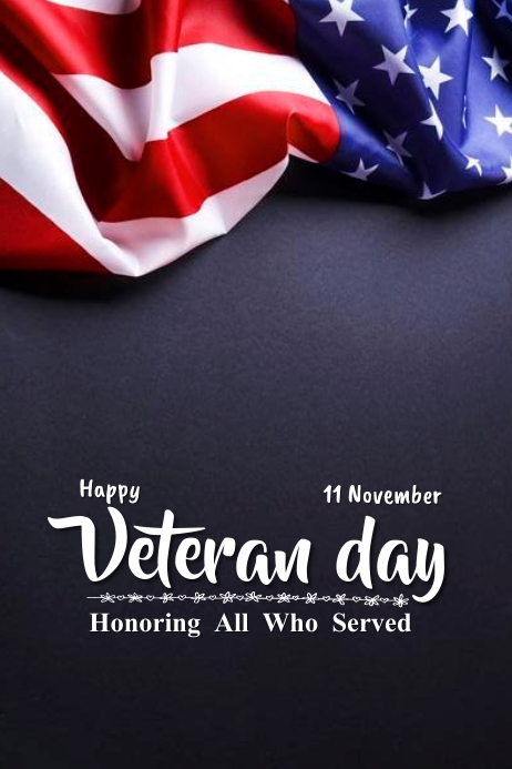 america veterans day template & poster design | PosterMyWall