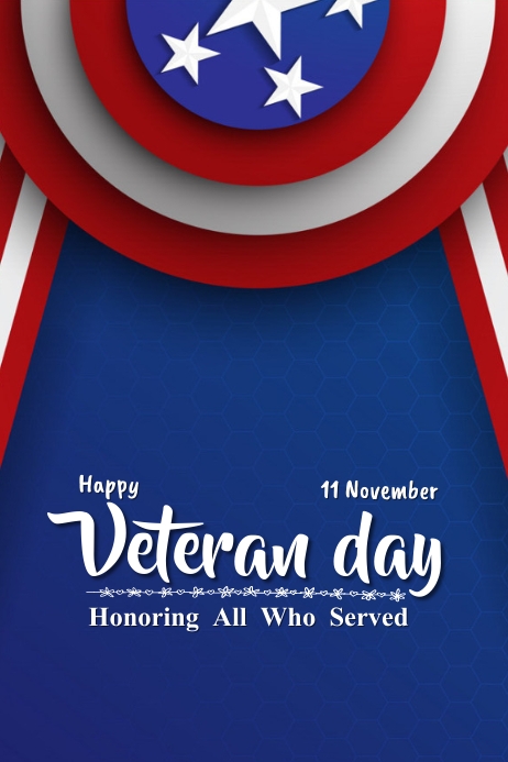 america veterans day template & poster design | PosterMyWall