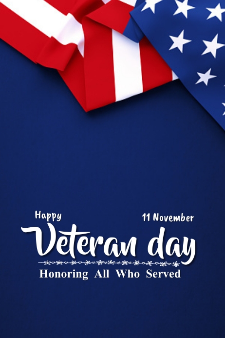 america veterans day template & poster design | PosterMyWall