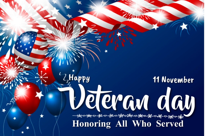 america veterans day template & poster design | PosterMyWall