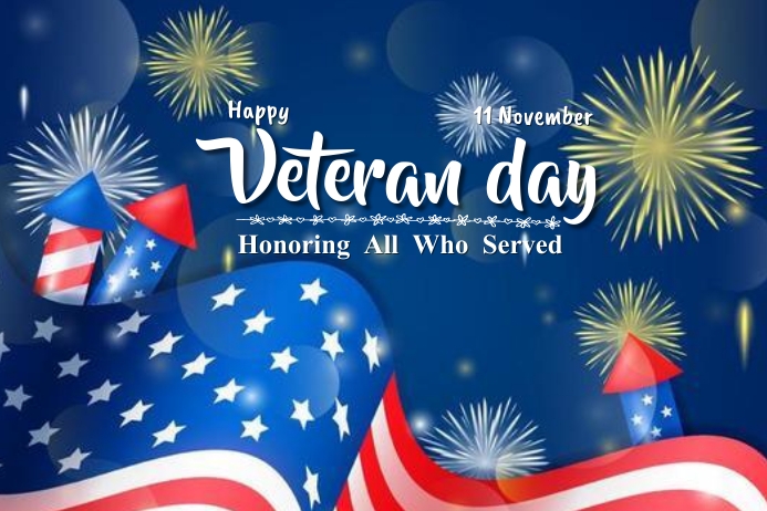 america veterans day template & poster design | PosterMyWall