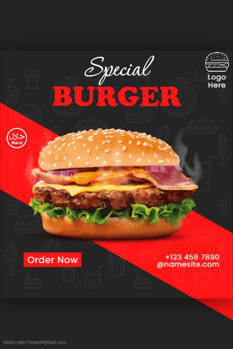 Copy of American Burger Poster | PosterMyWall