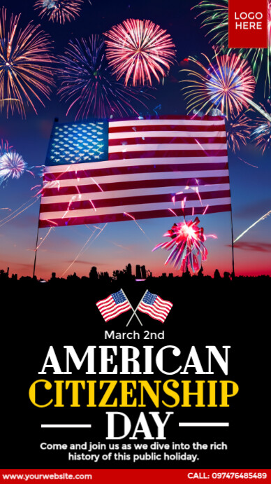 American Citizenship Day Design Template | PosterMyWall