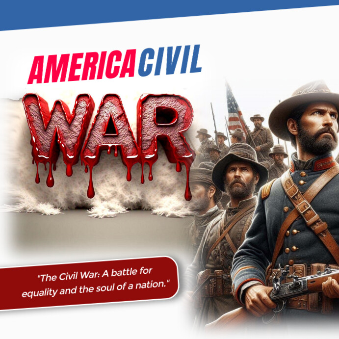 Modèle American Civil War | PosterMyWall