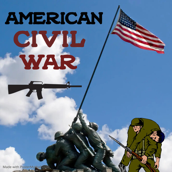 Plantilla de American Civil War Design Template | PosterMyWall