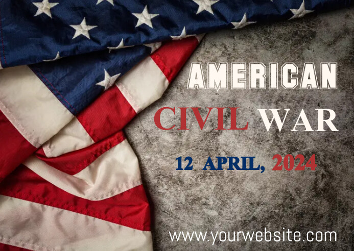 American civil war postcard template | PosterMyWall