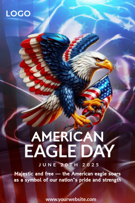 American Eagle Day Template Poster | PosterMyWall