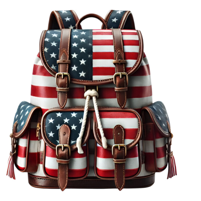 Copy of American Flag Backpack | PosterMyWall