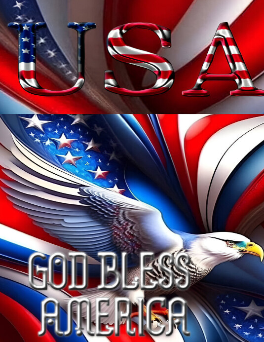 American flag Template | PosterMyWall