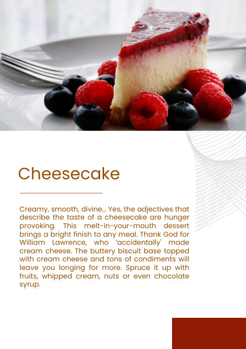 American Food Booklet Template | PosterMyWall