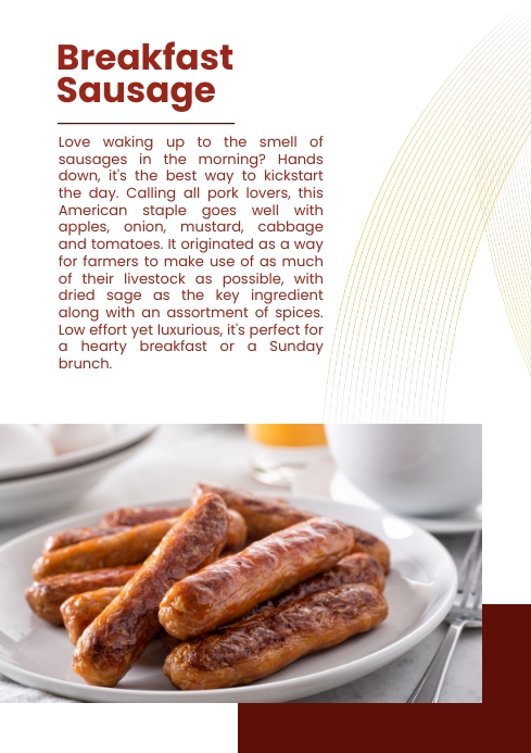 American Food Booklet Template | PosterMyWall