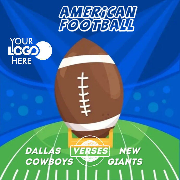 American football Template | PosterMyWall