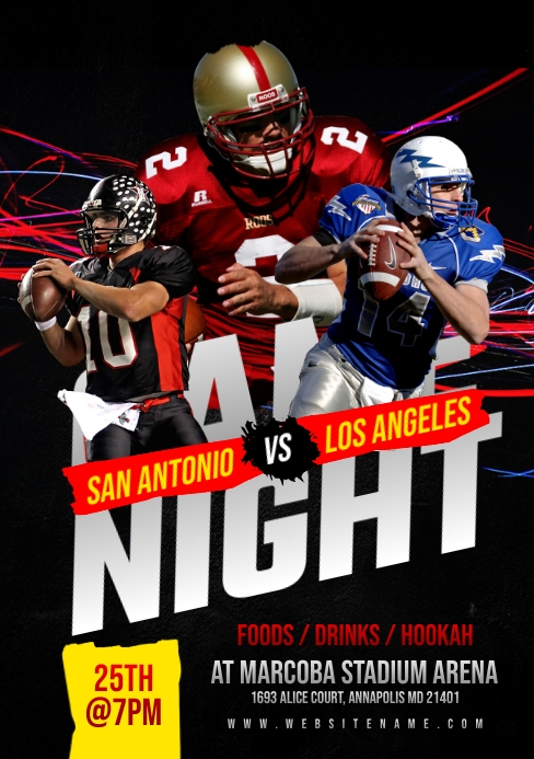 American Football Flyer Template | PosterMyWall