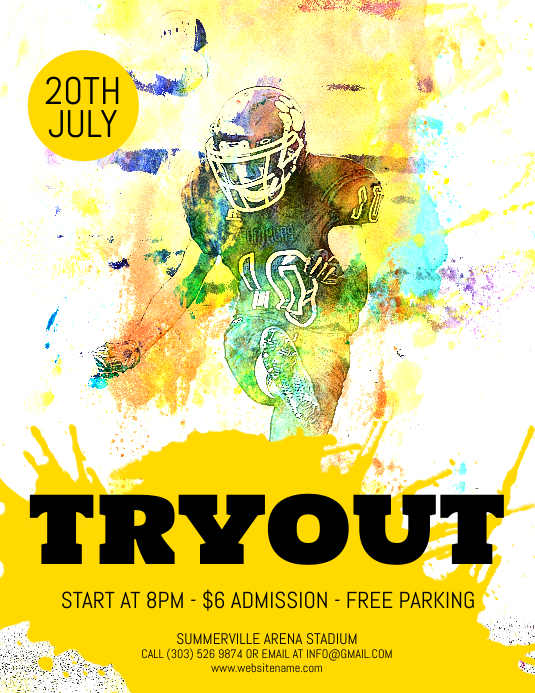 American Football Flyer Template | PosterMyWall