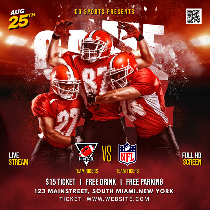 Printable Football Flyers