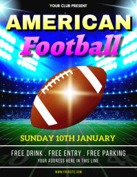 american football league flyer Template | PosterMyWall