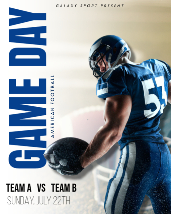American Football Match Tournament Competition Championship Game Day ...