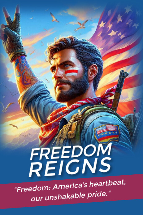 Plantilla de American freedom | PosterMyWall