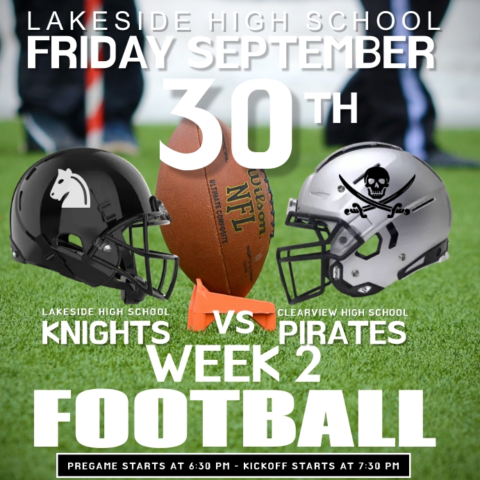 american high school football flyer template | PosterMyWall