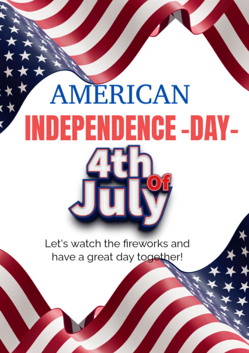 American independence day celebration 4th of July Template | PosterMyWall
