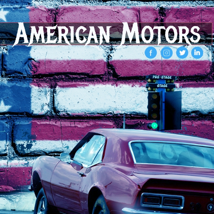 American Motors Racing Profile Template | PosterMyWall