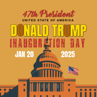 47th president inauguration day 2025 Template | PosterMyWall