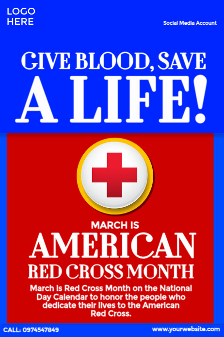 Copy of American Red Cross Month Poster | PosterMyWall