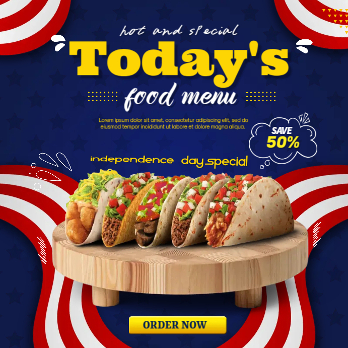Copy of American Taco Ads | PosterMyWall