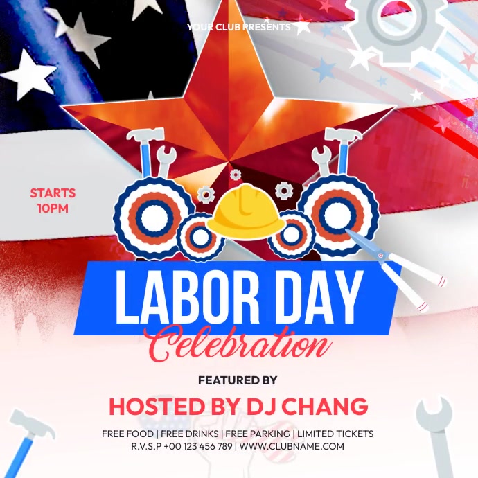 Copy of American US Labor day Party flyer | PosterMyWall