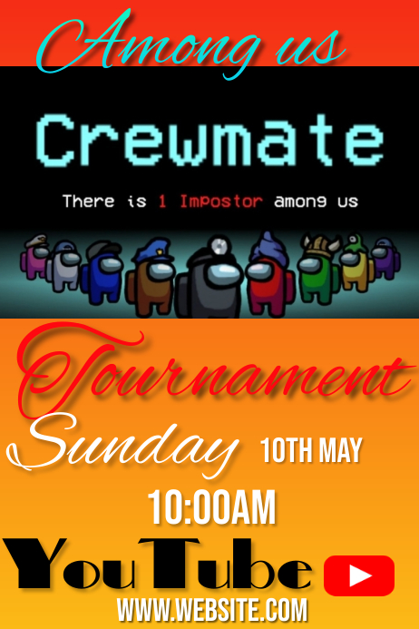 Among Us Template | PosterMyWall