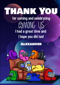 Among Us Birthday Invitation 10 Template | PosterMyWall