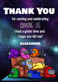 Among Us Thank You 9 Template | PosterMyWall