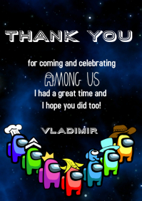 Among Us Thank You 5 Template | PosterMyWall