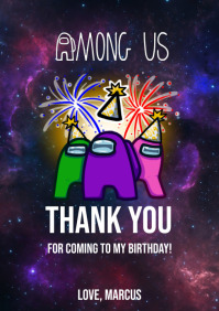 Among Us Thank You 5 Template | PosterMyWall