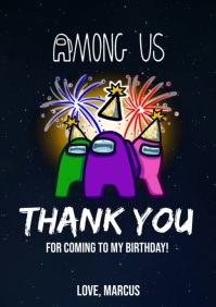 Among Us Thank You 5 Template | PosterMyWall