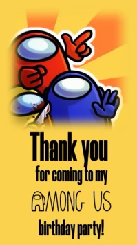 Among Us Online Greeting Video 3 Template | PosterMyWall