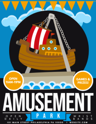 Amusement Theme Park Flyer Design Template | PosterMyWall