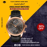 analogue watch sale Template | PosterMyWall