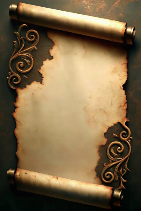 Ancient ornate scroll template | PosterMyWall