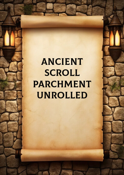 Ancient scroll template | PosterMyWall