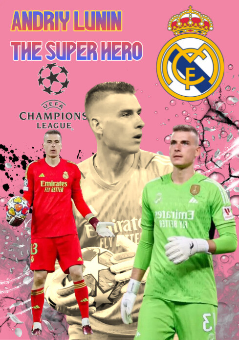 Plantilla de Andriy Lunin | PosterMyWall