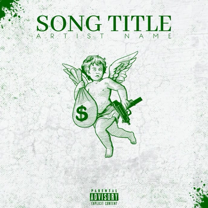 ANGEL CON UZI ALBUM COVER ART v.5 Template | PosterMyWall
