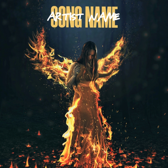 Angel Fire Rap Album Cover Art Templates | PosterMyWall